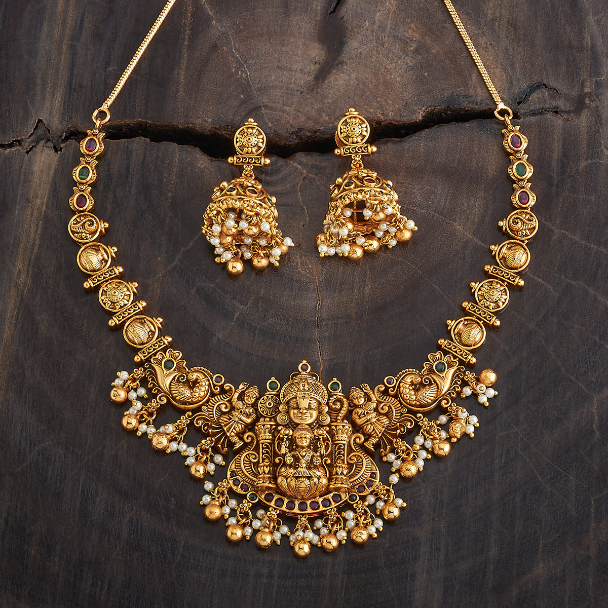 Antique Necklace 178675 – Kushal's Fashion Jewellery